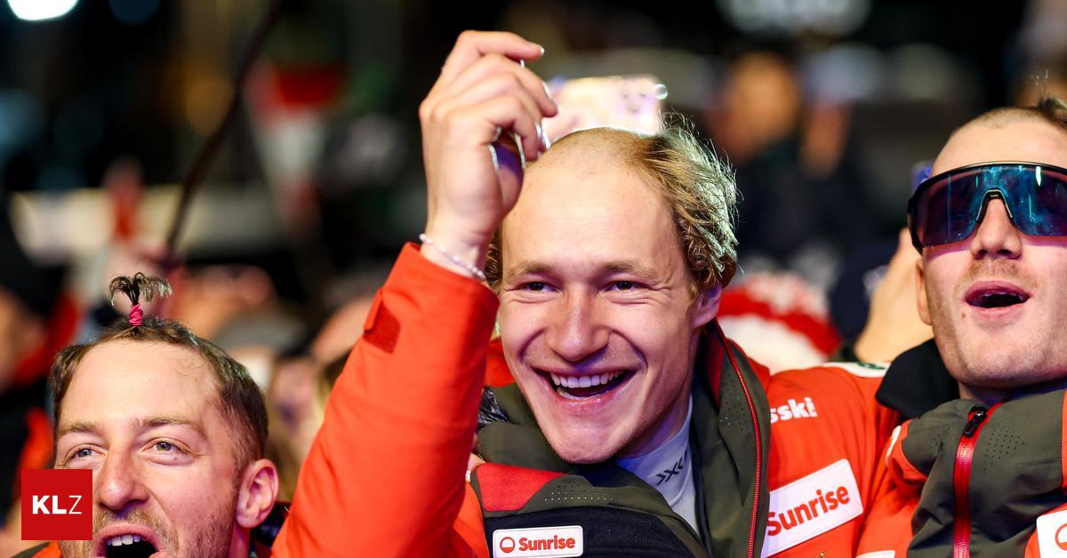 Rasiert! Schweizer Ski-Stars kommen mit verrückten Frisuren zur Siegerehrung